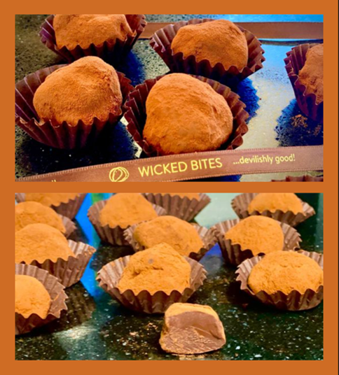 Dark Delicate Handrolled Truffles - Wicked Bites